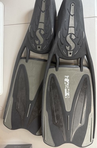 ScubaPro Jet Sport Fins Closed Heel Size 11-12 Used Black And Gray | eBay