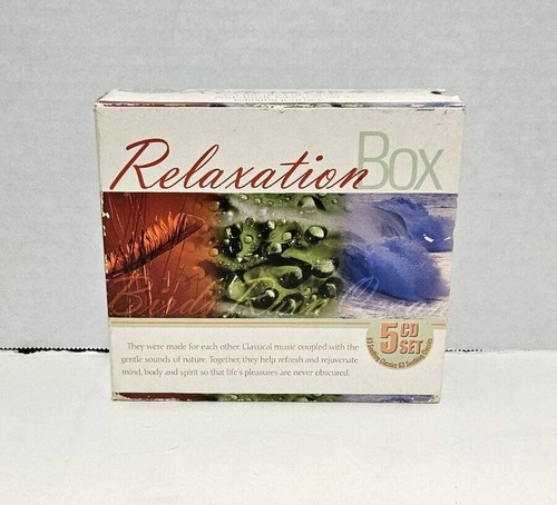 Relaxation Box 5 CD Set Classical Sounds of Nature Rain Birds Ocean ...