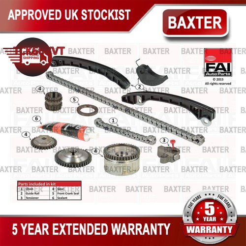 Fits Nissan Juke Qashqai Note 1.5 1.6 Baxter Timing Chain Kit #2 ...