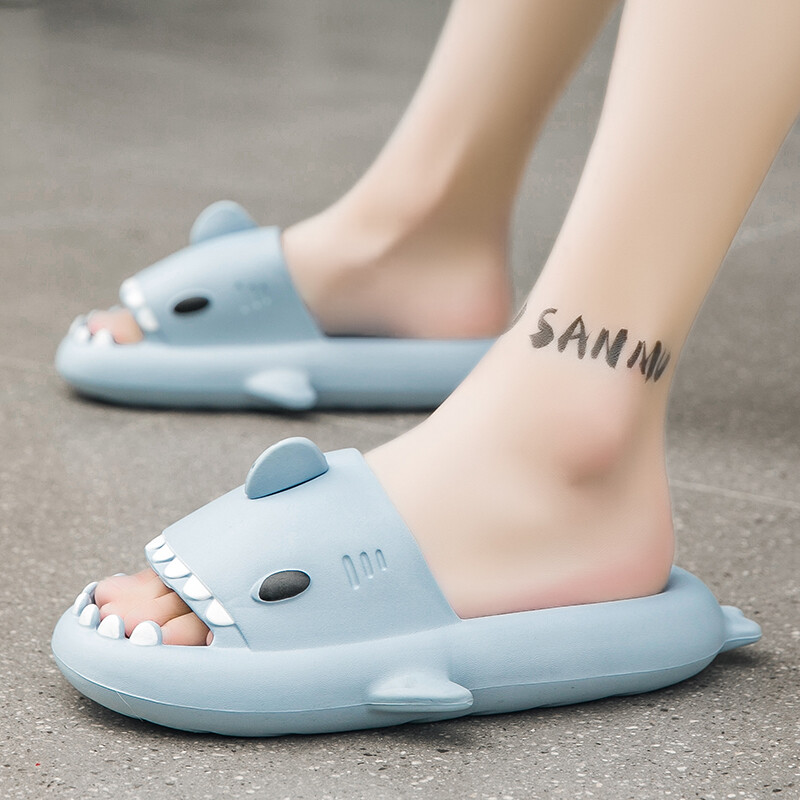Shark Slippers Summer Beach Sandals Women Slippers Men Slides EVA ...