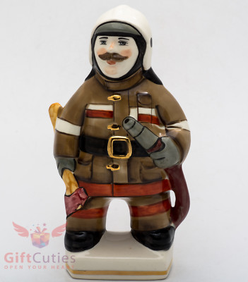 Porcelain Figurine of the Firefighter Fireman Man | eBay