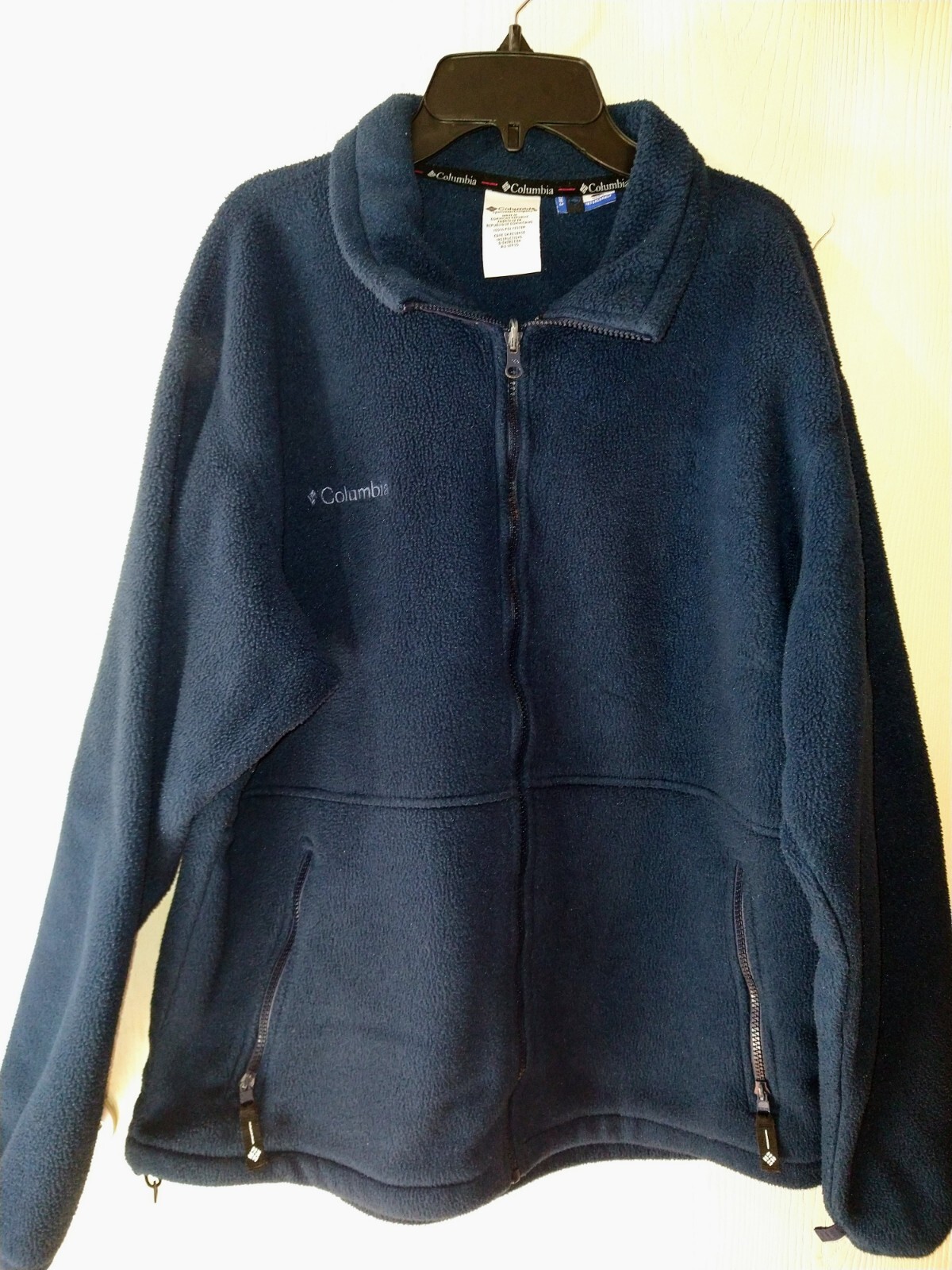 Columbia Men's Fuller Ridge Polartec Fleece Jacket Large Navy | eBay