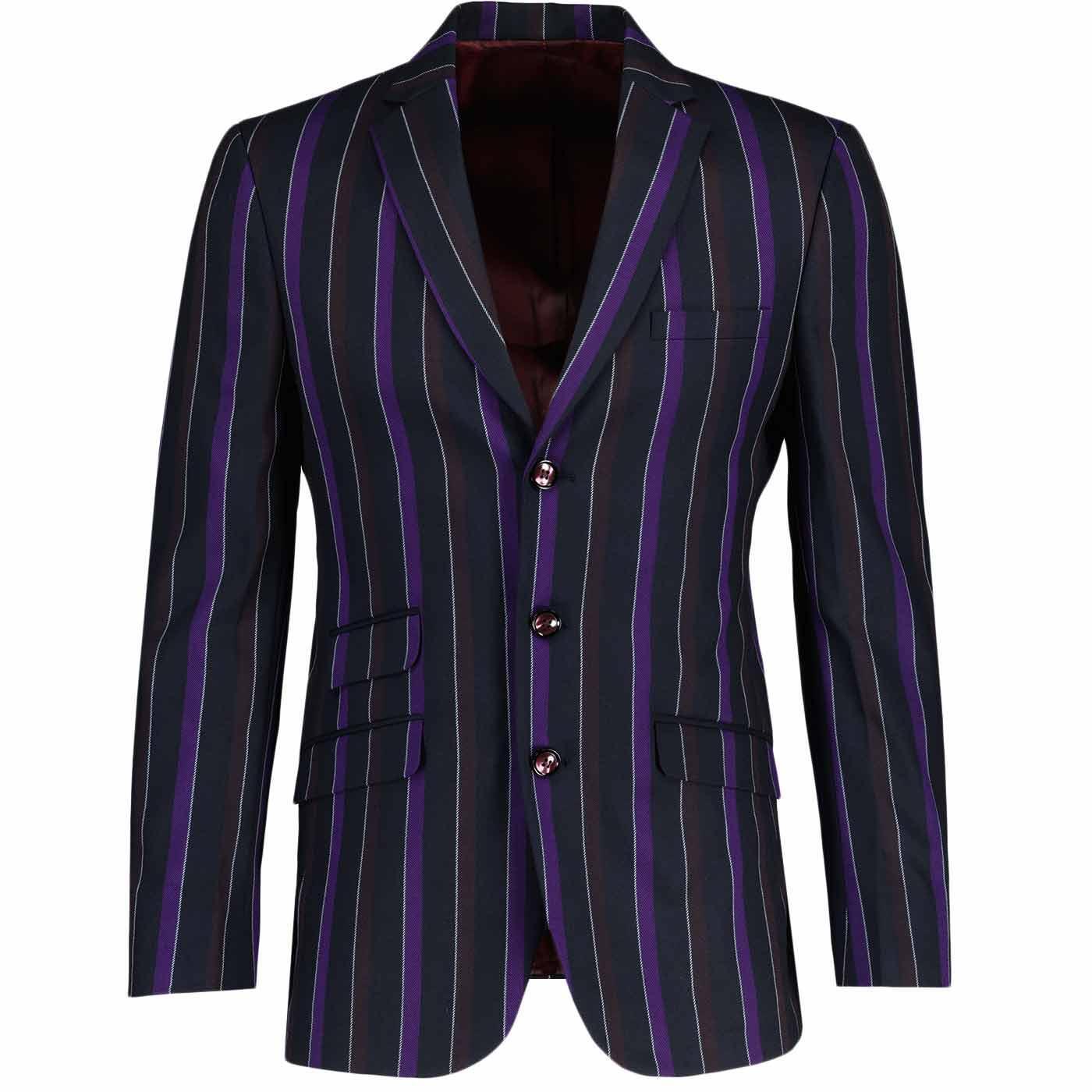 NEW MENS MADCAP BOATING BLAZER Mod 60s 1960s STRIPED JACKET Offbeat ...