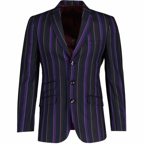 NEW MENS MADCAP BOATING BLAZER Mod 60s 1960s STRIPED JACKET Offbeat ...