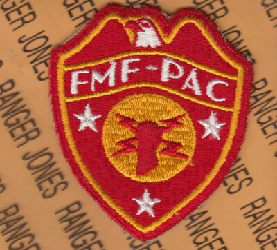 WWII USMC Marine Corps FMF-PAC HEADQUARTERS Cotton 3.75" patch A | eBay