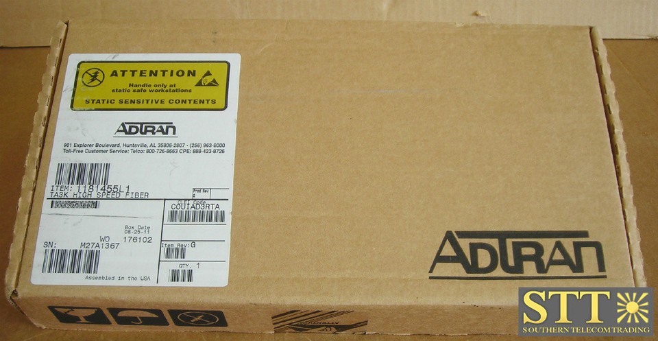 1181455L1 ADTRAN TA3000 HIGH SPEED FIBER LINE MODULE COUIAD3RTA - NEW ...