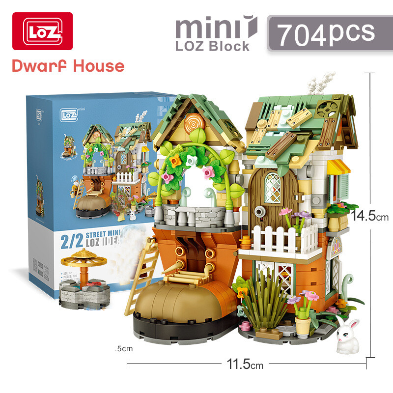 LOZ Mini Blocks Sets Food Street View Building Blocks Micro Bricks with ...