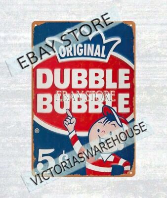 Dubble Bubble gum classic candy store metal tin sign metal plaques ...