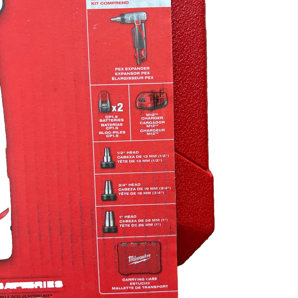 Milwaukee 2474-22 M12 12-Volt PEX Expander Tool Kit with Hard Case | eBay