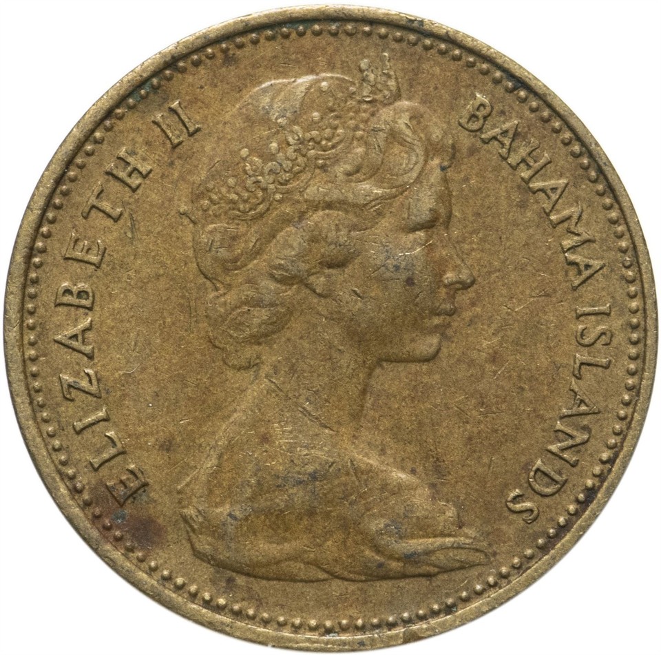 Bahamas 1 Cent Coin | Queen Elizabeth II | Starfish | 1966 - 1969 | eBay