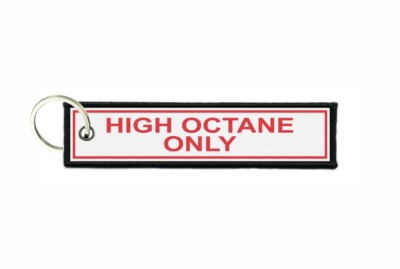 Keychain key ring Biker motorcycles car high octane fuel only | eBay