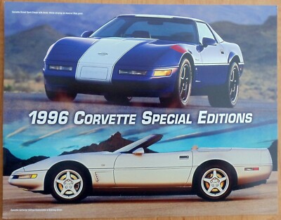 CHEVROLET * 1996 Corvette Special Editions Sales Flyer * FREE SHIPPING ...