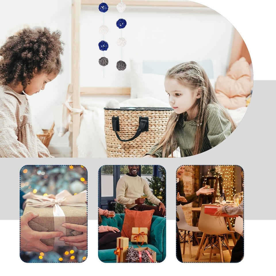 15 StüCke Rattan Balls Dekorative Kugeln FüLler Tisch Dekoratio8560 | eBay