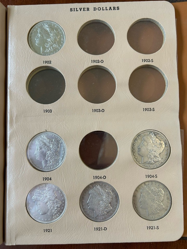 20 Silver Morgan Dollars 1891-1921 In Dansco With 1897-S, 1898-S & 1904-S | eBay