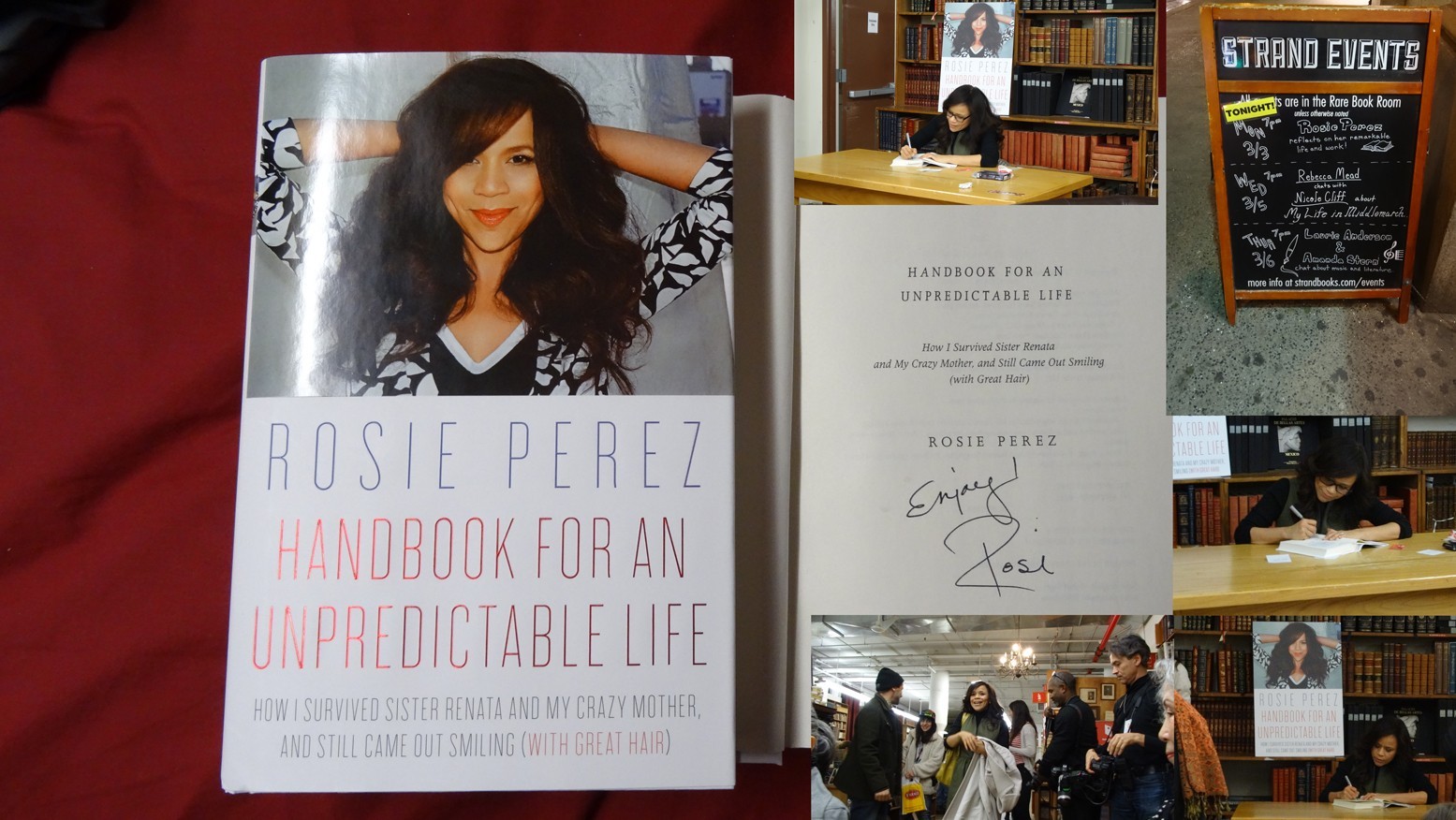 Signed Rosie Perez Handbook for an Unpredictable Life HC DJ 1/1 Book ...