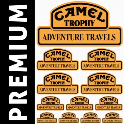 CAMEL TROPHY - KIT Decals Stickers Sponsors Car Bike Motorcycle ...