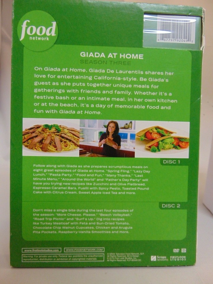 Giada at Home, Food Network, Season 3 | eBay