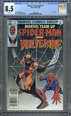 Marvel Team-Up #117 (Marvel 5/82) CGC 8.5, Wolverine + Spiderman! White ...