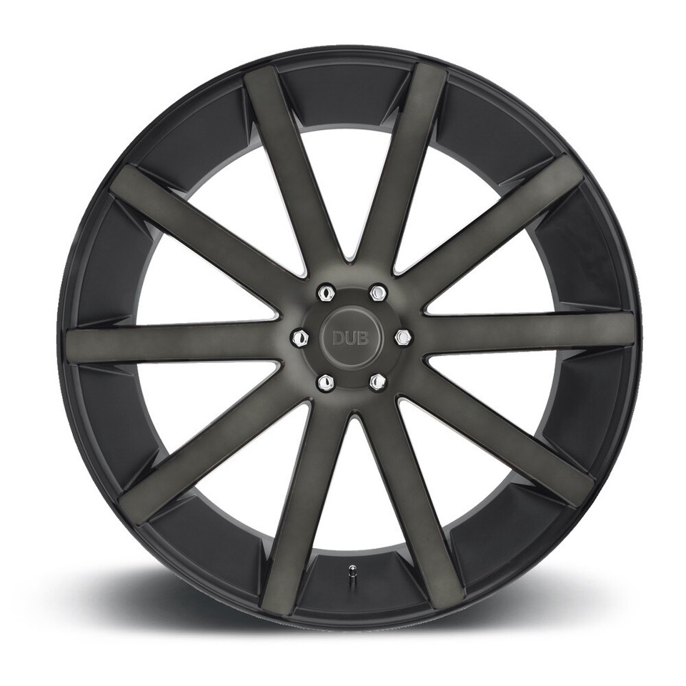 26 DUB SHOT CALLA WHEELS RIMS BLACK W/ DARK TINT 1500 CADILLAC GMC ...