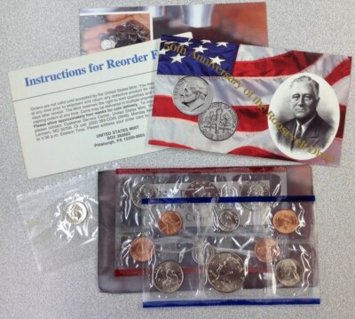 1996 Mint Set - Uncirculated Coin Set - 11 Coin Set - P & D - "W" Dime ...