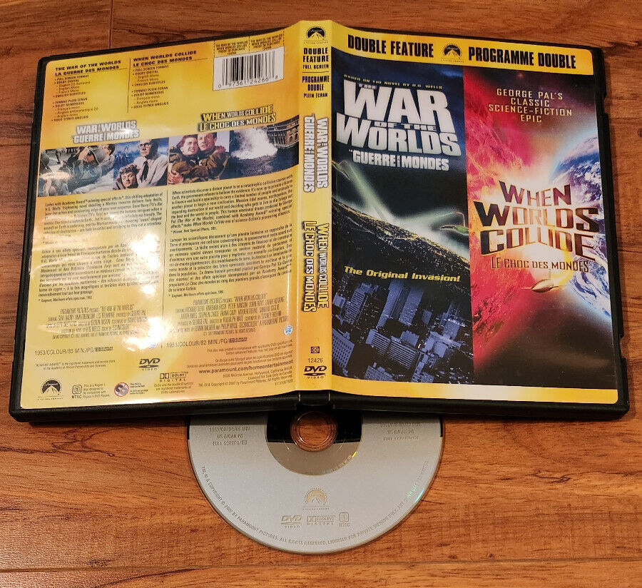 /5488 War of the Worlds & When Worlds Collide Paramount DVD Double ...
