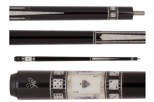 Meucci Casino 10 Two-Piece Royal Flush/Pearl Paua Billiards Pool Cue ...