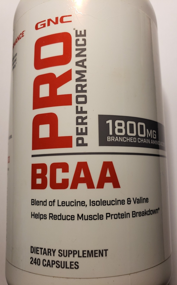 GNC - PRO PERFORMANCE BCAA - 1800mg Amino - 240 Capsules - 40 Serv ...