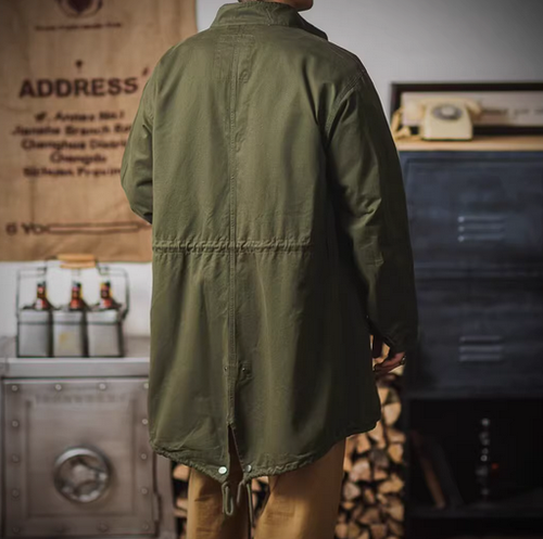 Mens Military M51 Work Cargo Windbreaker Overcoat Retro Mods Parka ...