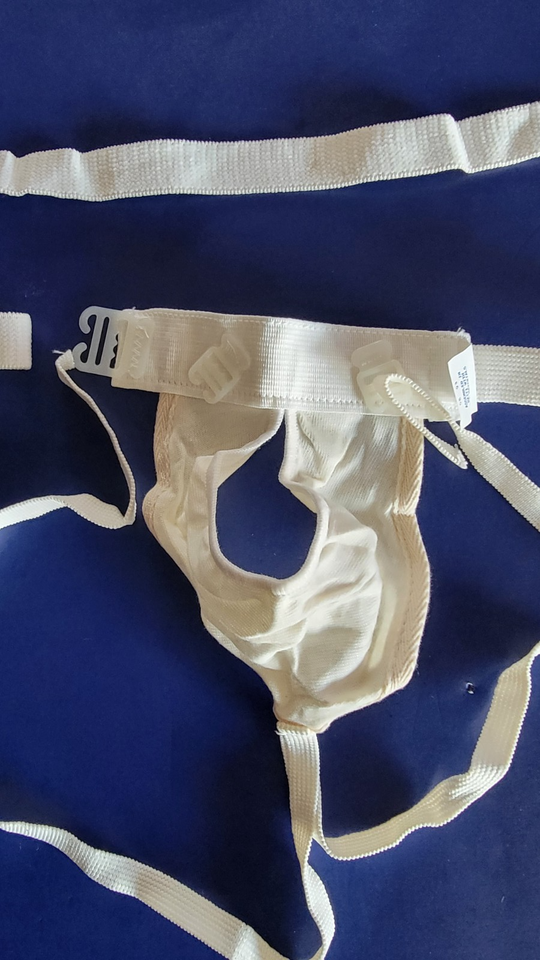 Vtg 1 Mens Bauer & Black Suspensory Jock Briefs Underwear Tighty Whitie ...