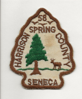 ARROWHEAD PATCH / " HARRISON COUNTY * SENECA " 1958 SPRING - Boy Scout ...