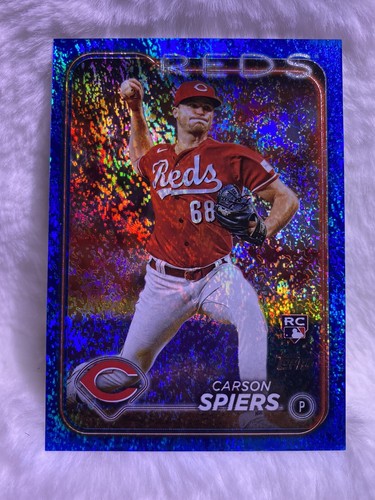 2024 Topps Series 2 Carson Spiers Blue Foil Refractor 335/999 RC #365 ...