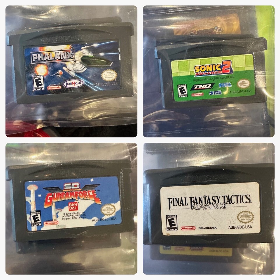 Nintendo Gameboy Advance Games Choose favorite Pokemon,Sonic ...
