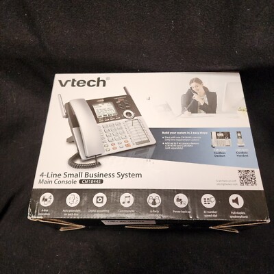 VTech CM18445 Main Console - DECT 6.0 4-Line Expandable Small Business ...