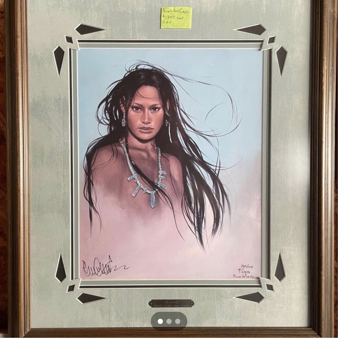 Native American Lithograph Prints By The Renound Artist Penny Ann Cross ...