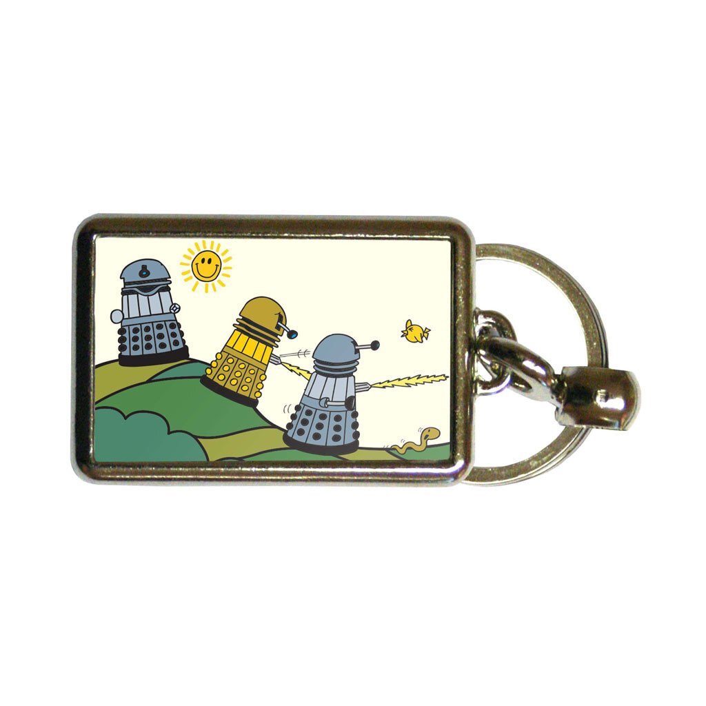 Mr Men Keyring Dalek Metal Charm Key Chain Accessory Doctor Who Roger ...