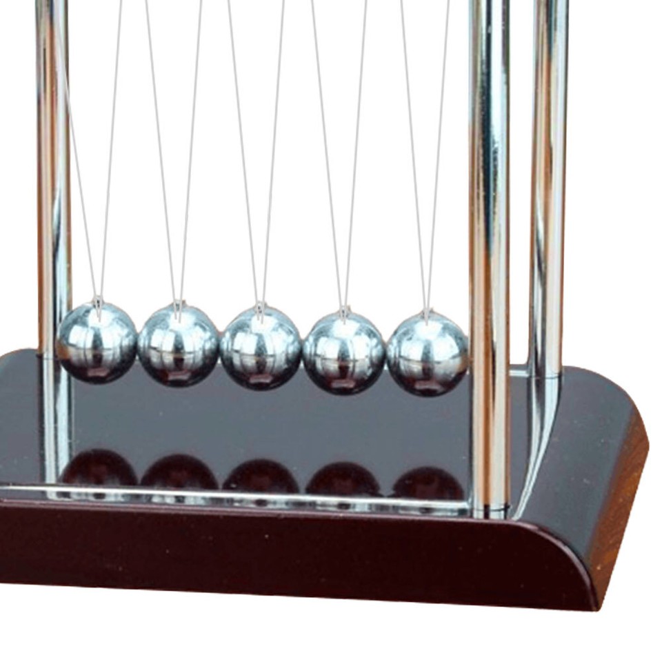 ~ Newton Cradle Balance Steel Balls Physics Science Pendulum Desk Toy ...