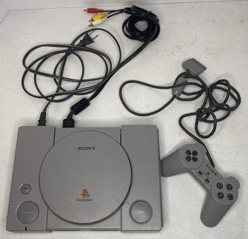 Sony PlayStation 1 Video Game Console Gray with Controller Tested | eBay