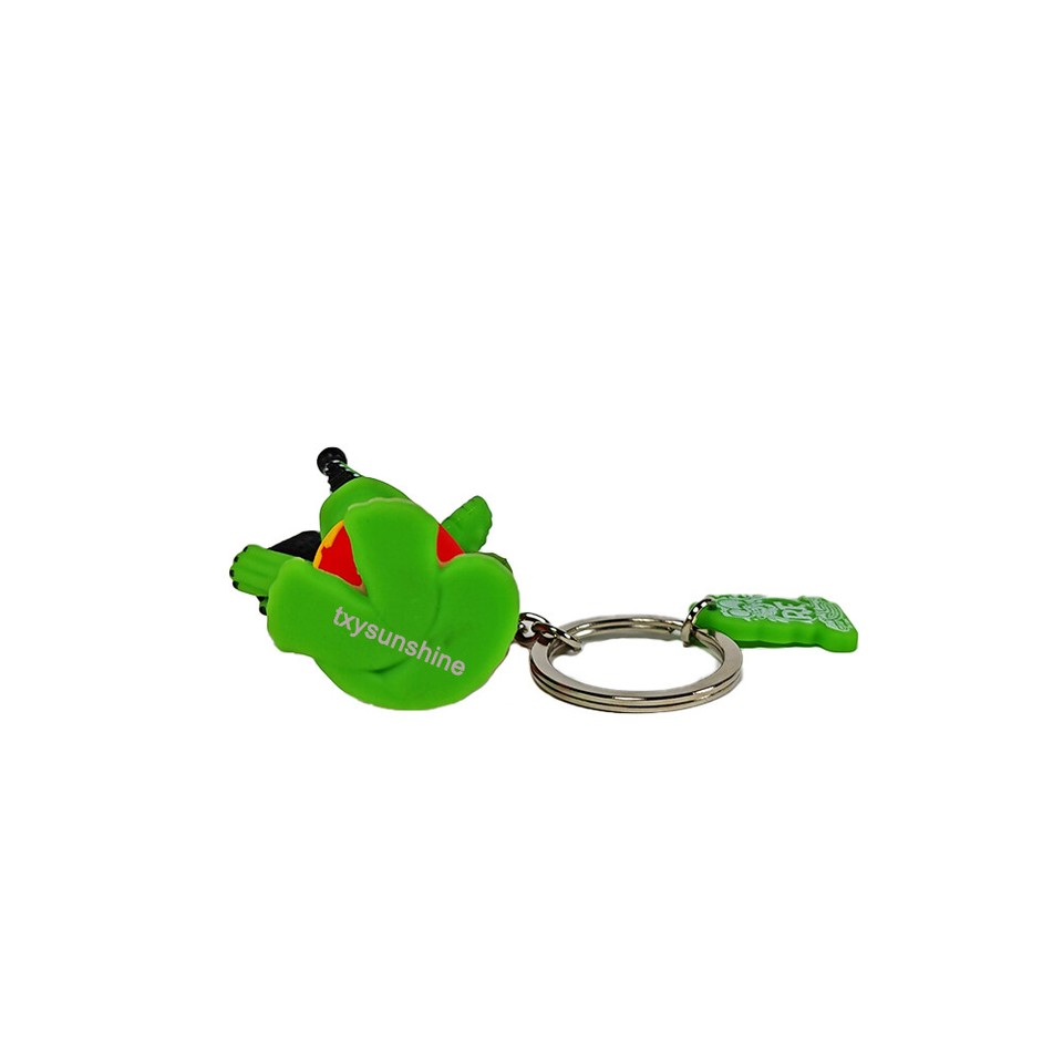 Rat Fink Key Chain Ed Roth Big Daddy Green Charm Charapin Action Figure ...