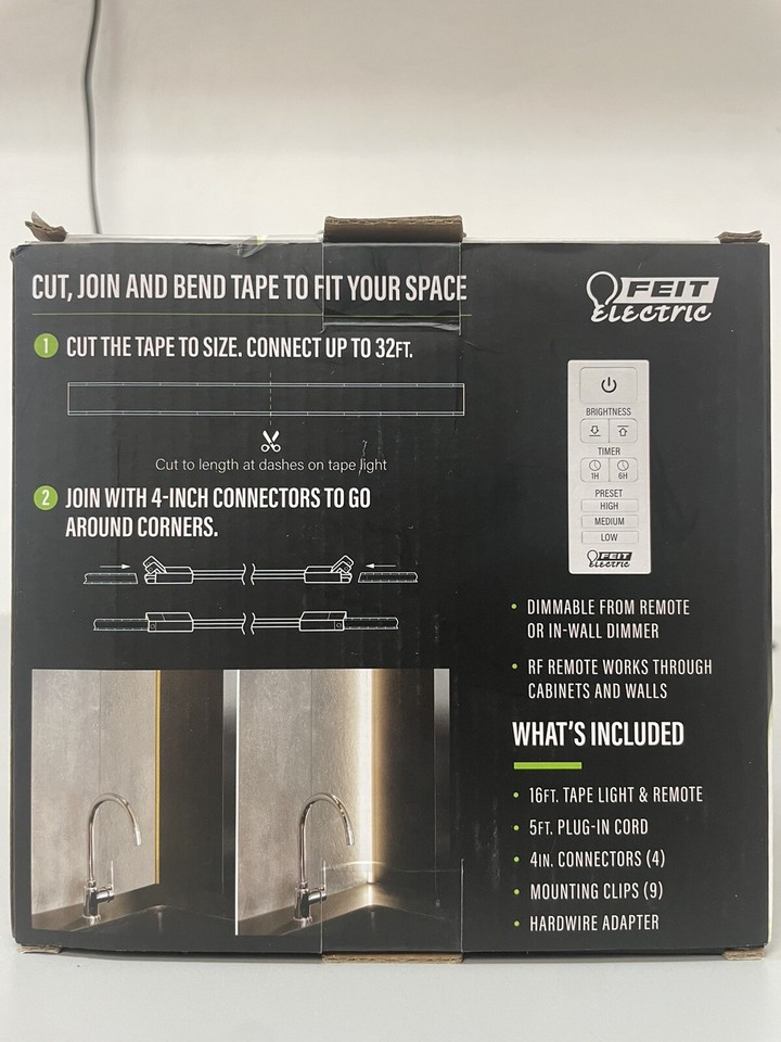 *NEW* - Feit Electric Indoor 16' Plug-In/Direct Wire Cut/Linkable ...