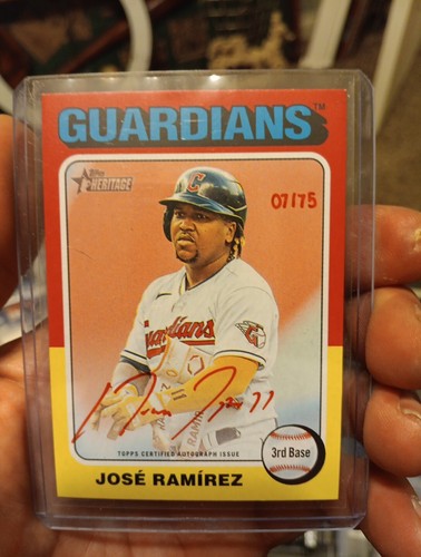 Jose Ramirez Auto #07/75 Rare | eBay