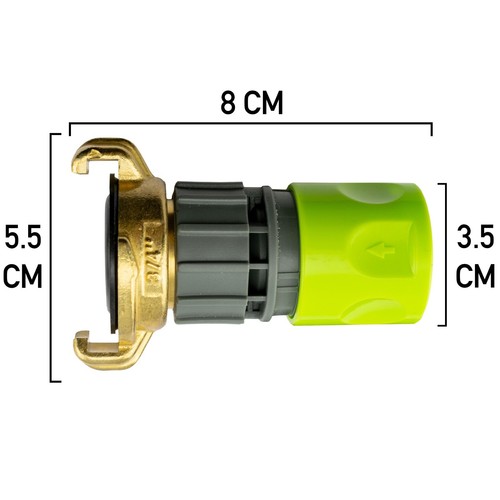 Brass GEKA Type Quick Connect Adapter Claw Fitting Hose Pipe Splitters ...