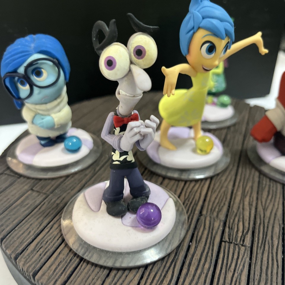 Disney Infinity 3.0 Inside Out Figures Joy Sadness Anger Fear Disgust ...