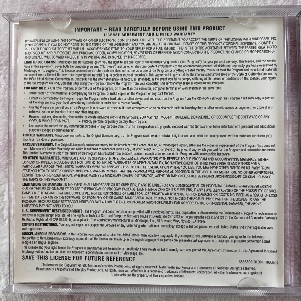 Mario Teaches Typing 2 Win/Mac 1996 CD-ROM Game Nintendo | eBay