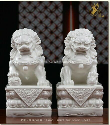 Foo Dog Porcelain & Pottery Antique Chinese Figurines & Statues for ...