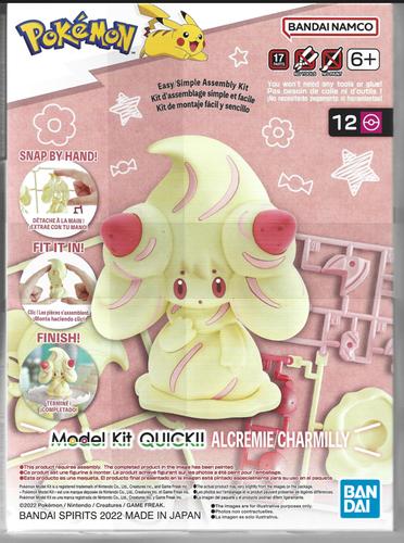 Bandai POKEMON Model Kit ALCREMIE / CHARMILLY, No Glue, No Paint, SNAP ...