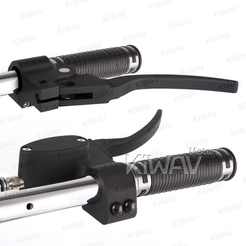 KiWAV CNC Aluminum Black Custom Hand Control Kit for Yamaha 1" 25mm bar ...