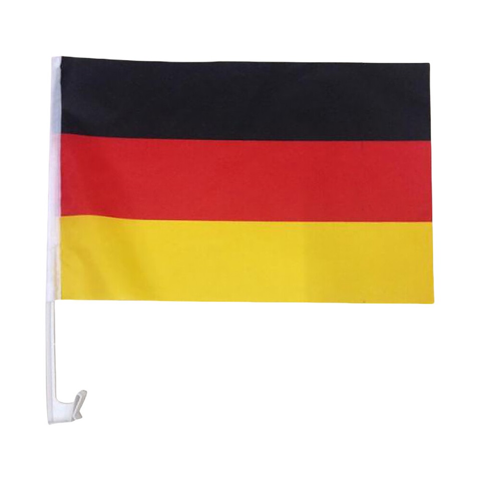 4Pcs Germany National Flag Polyester Car Flag Banner De Deu Deutschland ...