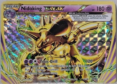 Nidoking Break - 46/108 - Pokemon Evolutions XY Ultra Rare TCG Card MP ...