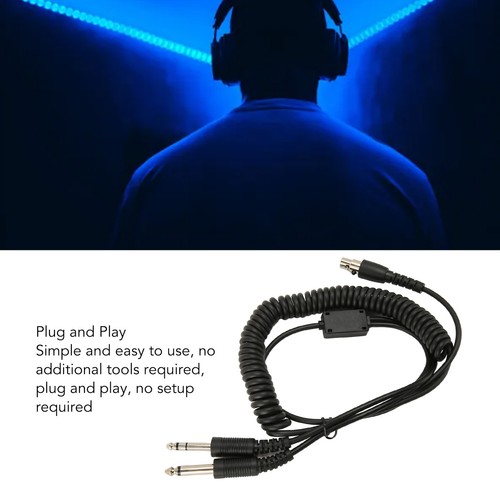 Mini XLR 5 Pin Plug To GA Dual Plugs Headset Adapter Cable For David ...