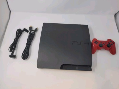 Sony PlayStation 3 PS3 Slim 160GB Black Console Bundle Tested W Cords ...